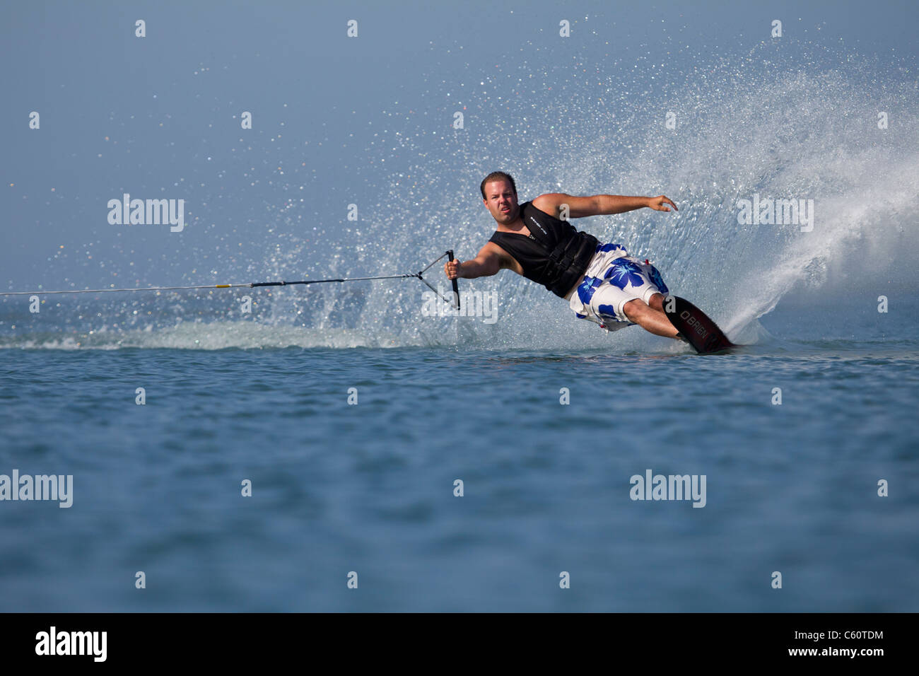 Water skiing speed and spray hi-res stock photography and images - Alamy