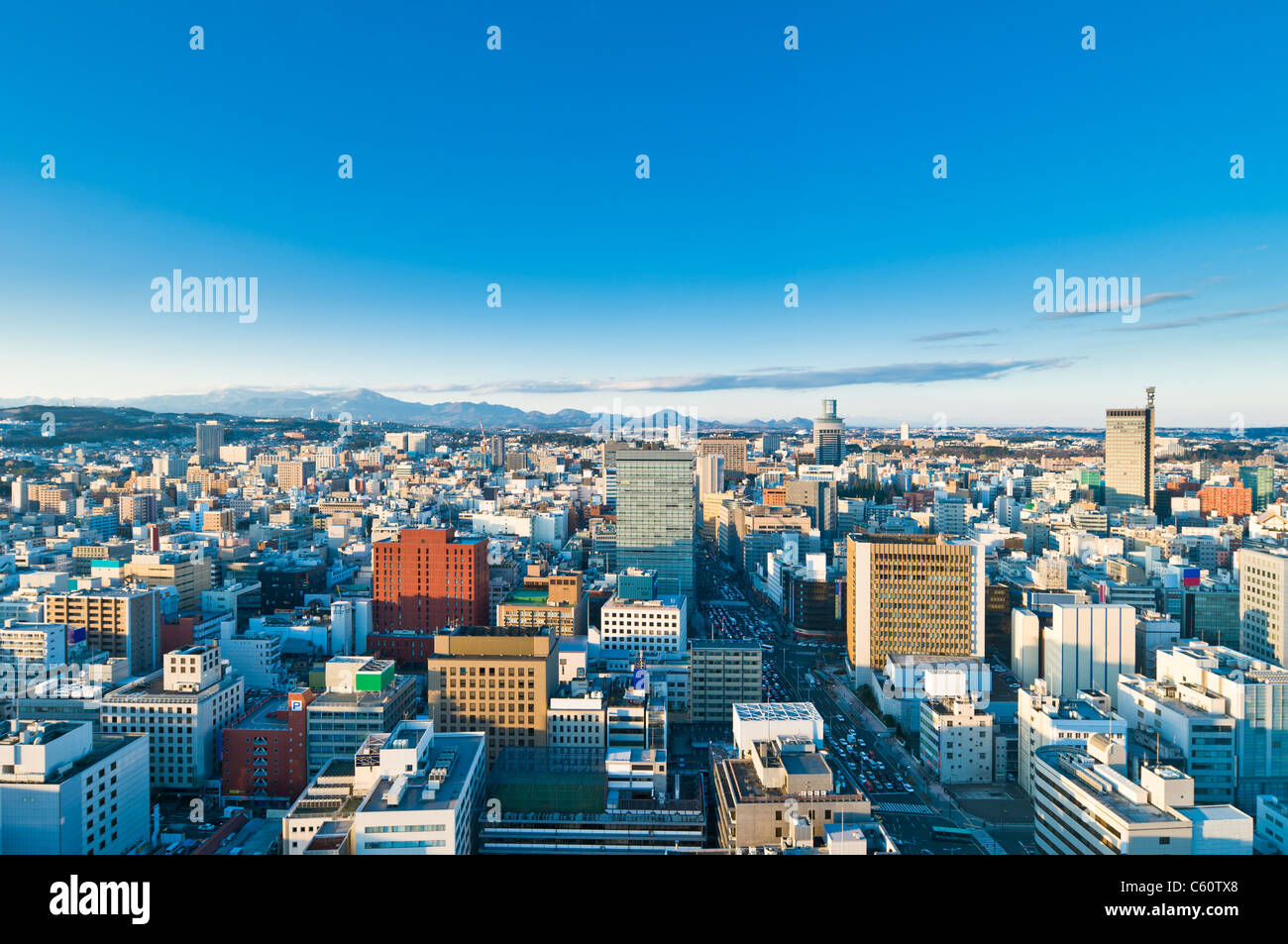 A cold sunny winter day in Sendai Japan Stock Photo - Alamy