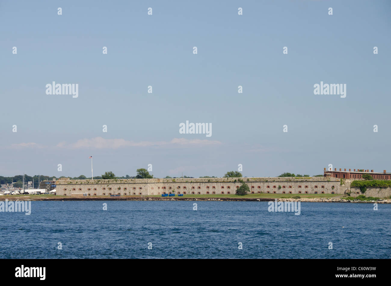 USA, Rhode Island, Newport. Historic Fort Adams State Park, c. 1799 ...
