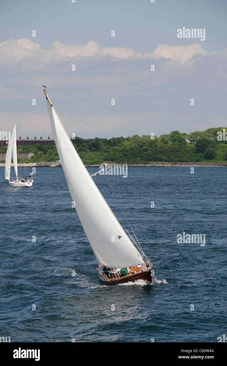 Rhode island usa sailboat hi-res stock photography and images - Alamy