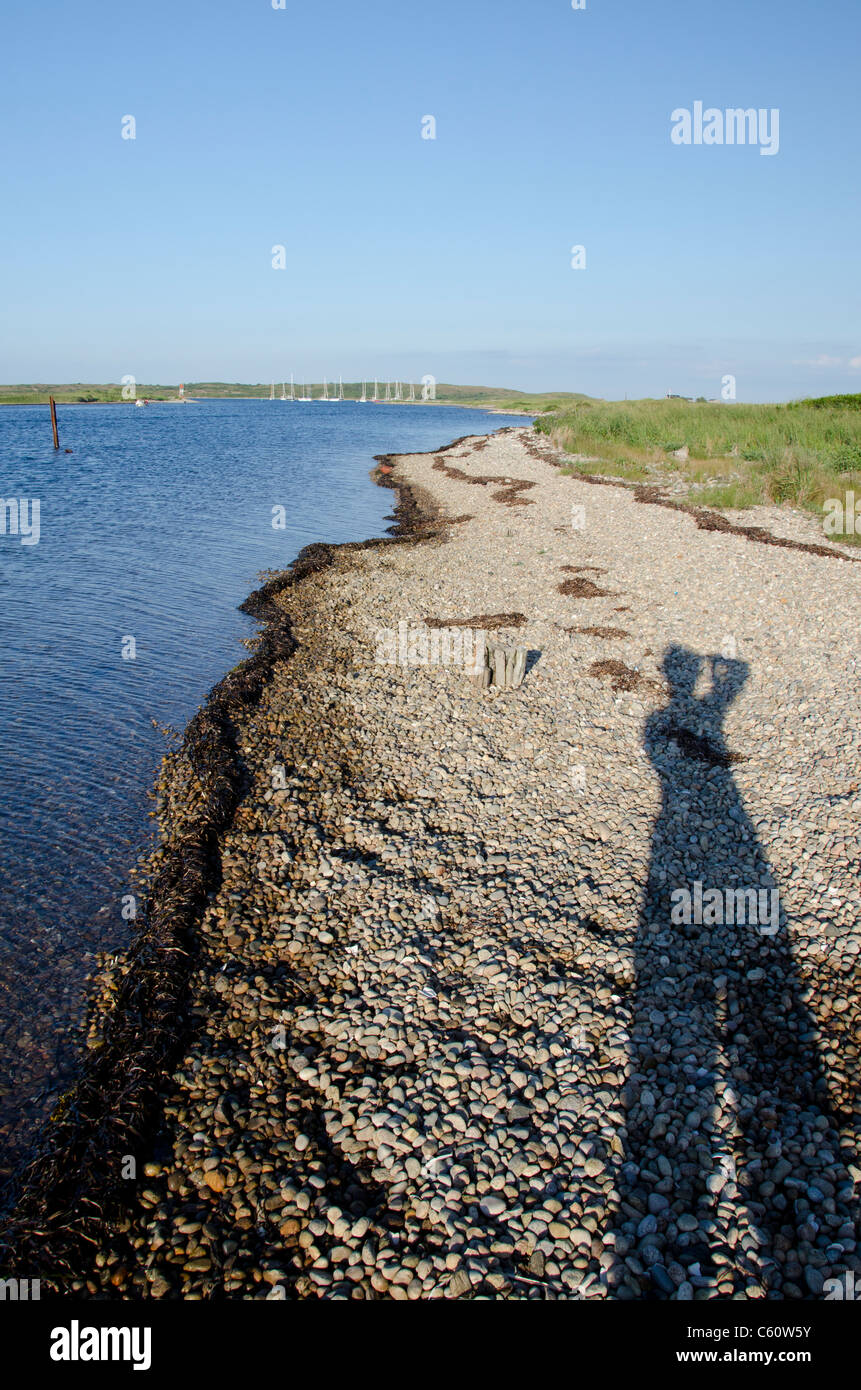 Massachusetts, Elizabeth Islands, Cuttyhunk. Rocky shoreline of ...