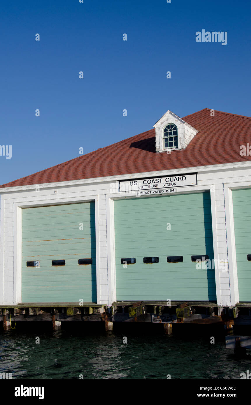 Massachusetts, Elizabeth Islands, Cuttyhunk. US Coast Guard Station ...