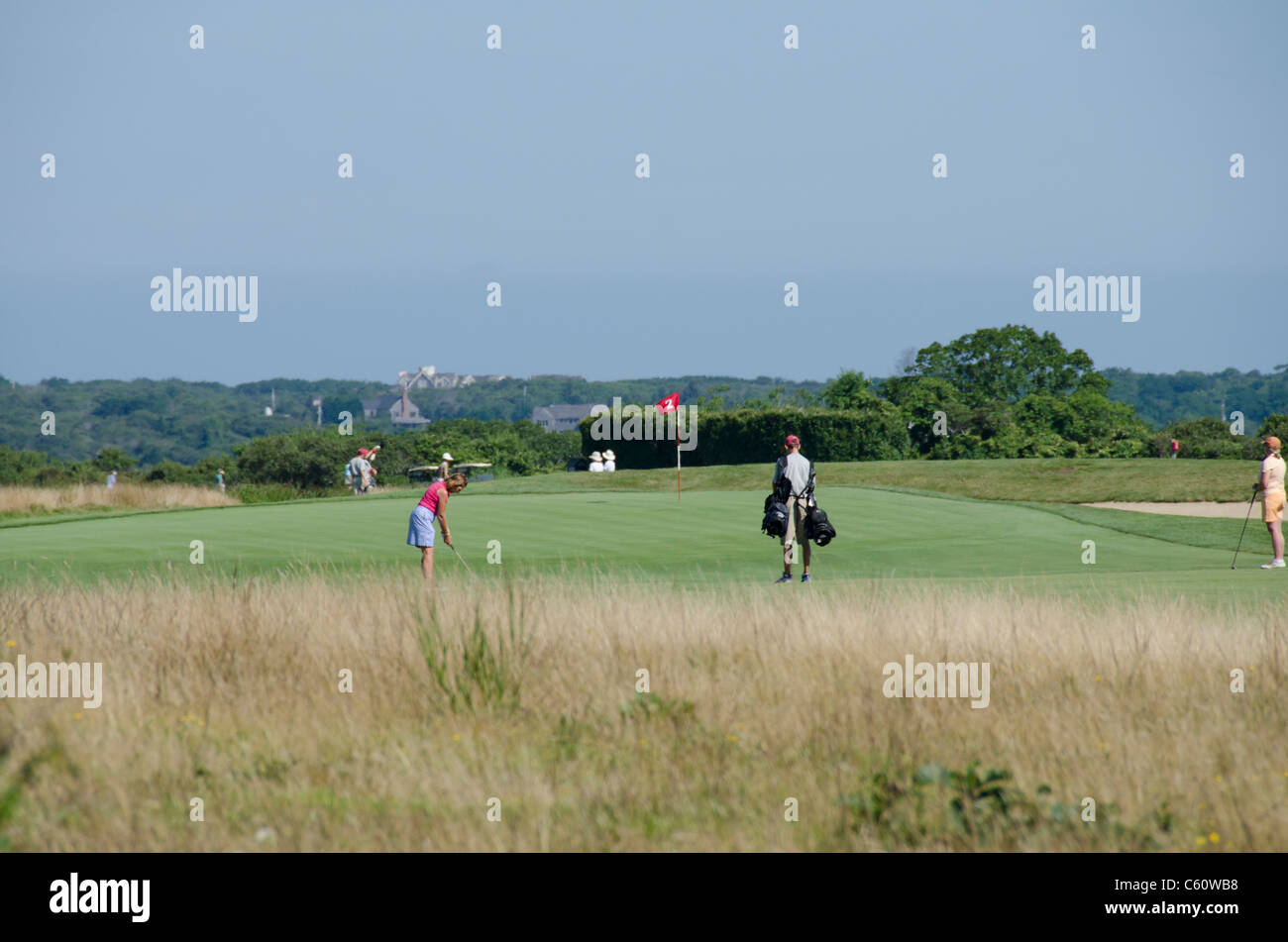 Massachusetts, Nantucket Island. Sankaty Golf Course Stock Photo - Alamy