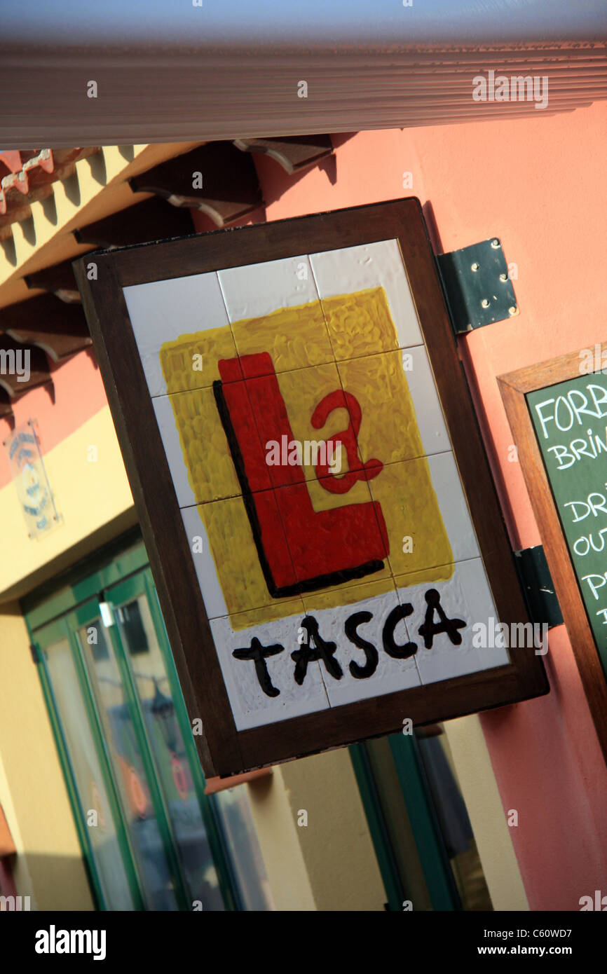 La Tasca bar in Menorca Stock Photo - Alamy