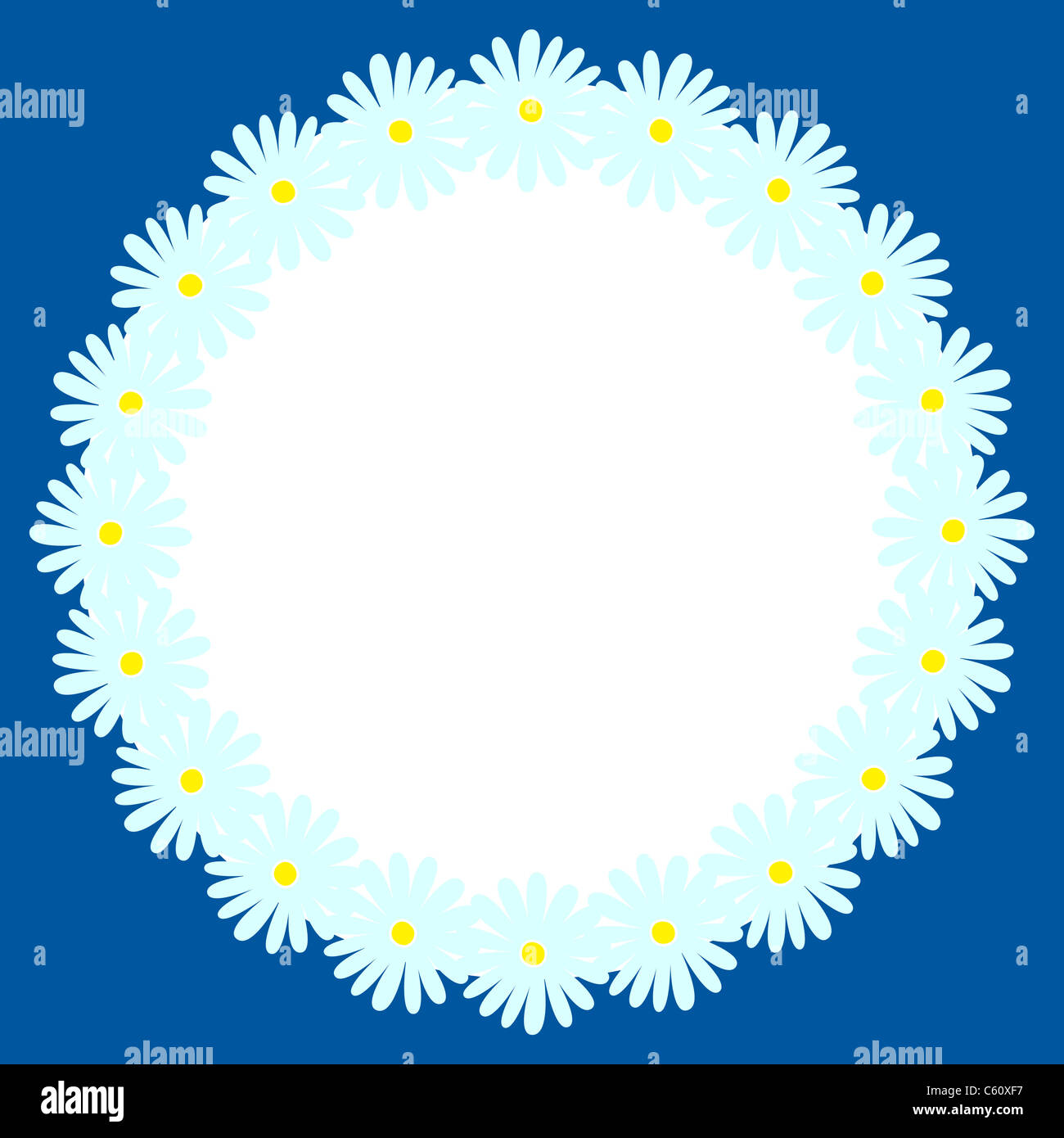 Blue circular frame hi-res stock photography and images - Alamy