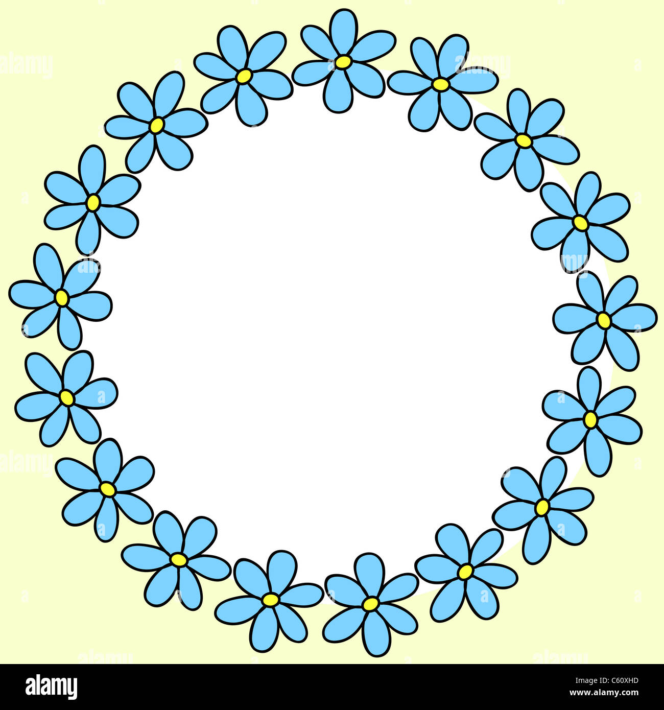 Circular frame illustration - Exclusive to Alamy only Stock Photo - Alamy