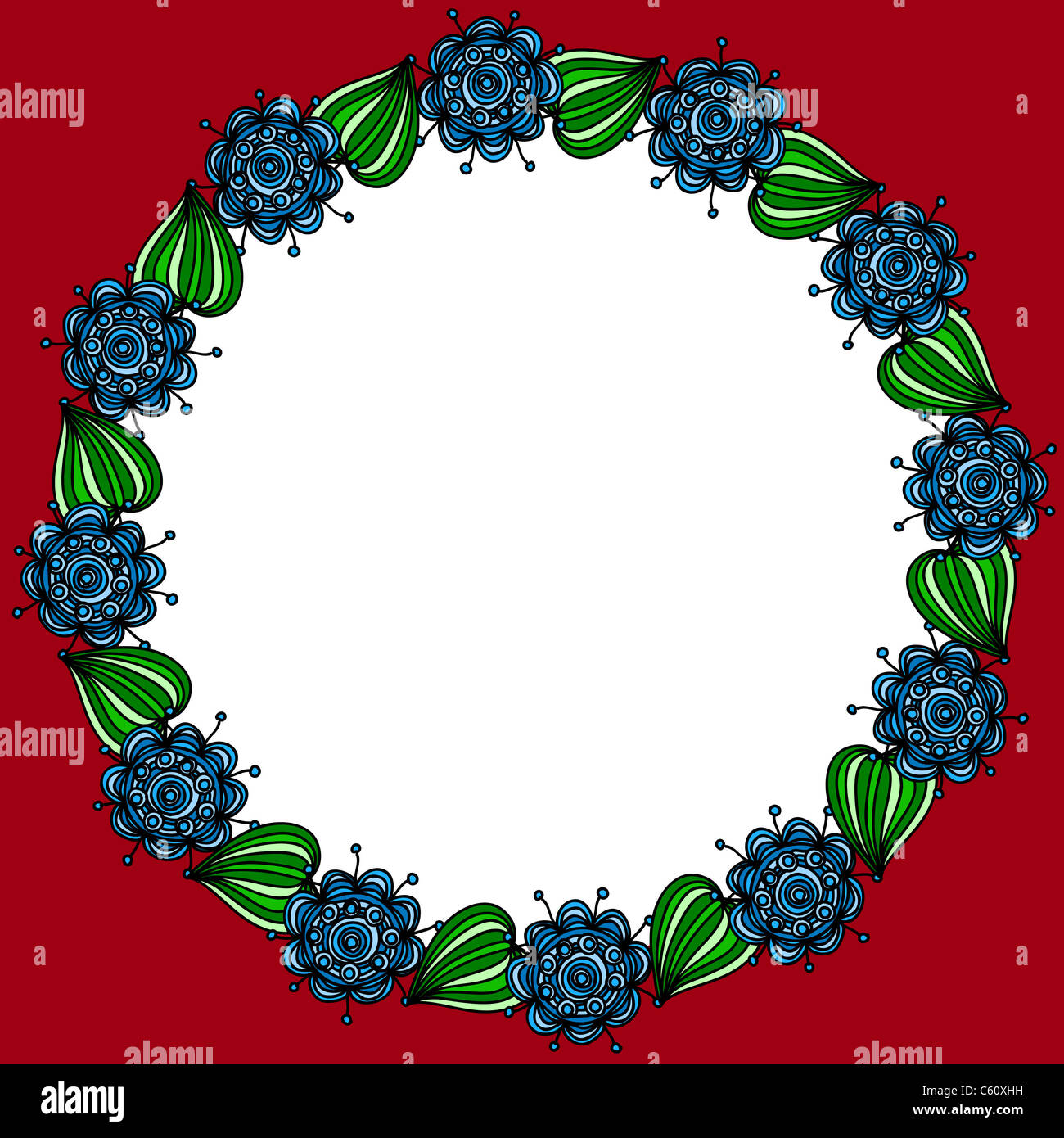 Circular frame illustration - Exclusive to Alamy only Stock Photo - Alamy