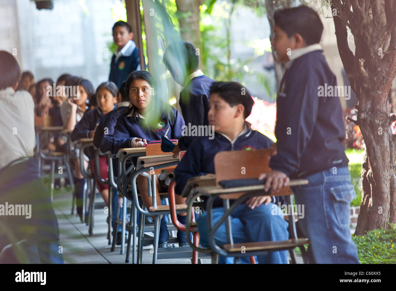 Primary School in Antigua, Guatemala Stock Photo - Alamy