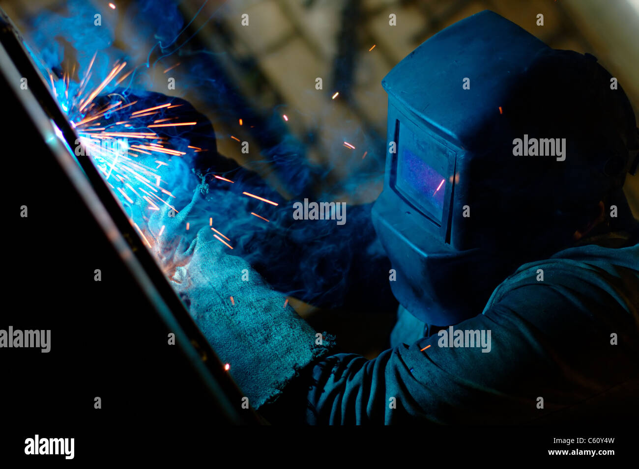 Process of welding hi-res stock photography and images - Alamy