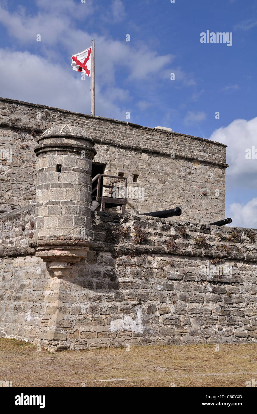 Fort Matanzas national monument south of Saint Augustine, Florida Stock ...