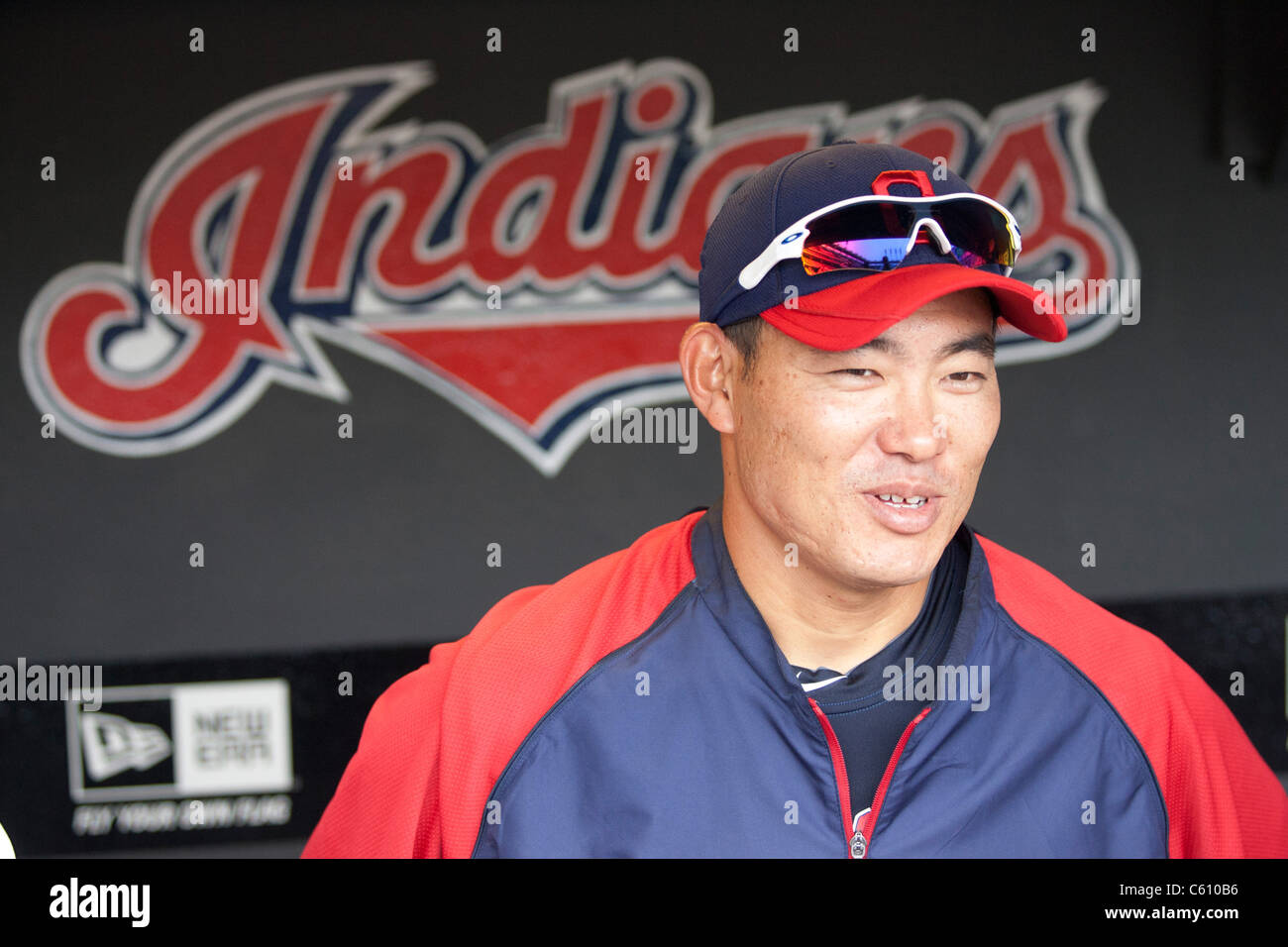 Japanese Baseball Star : Kosuke Fukudome (Indians) before the game ...