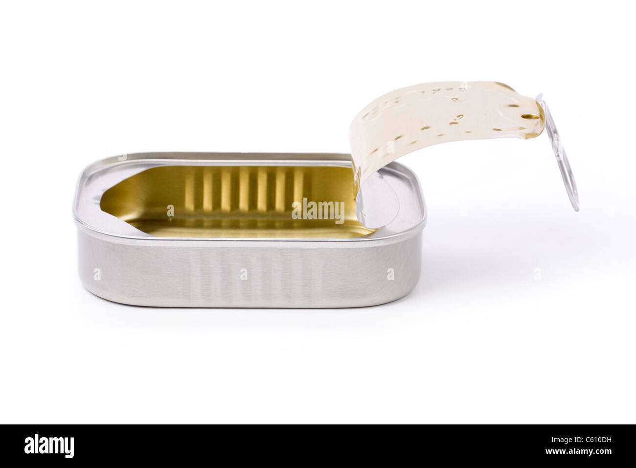 a Can with white background Stock Photo - Alamy