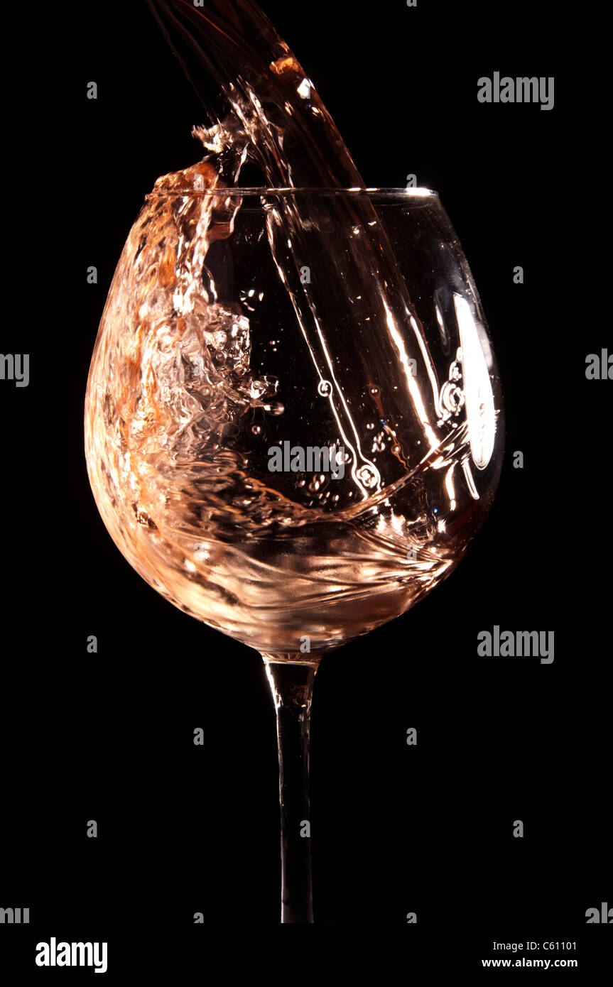Splash of Wine Stock Photo - Alamy