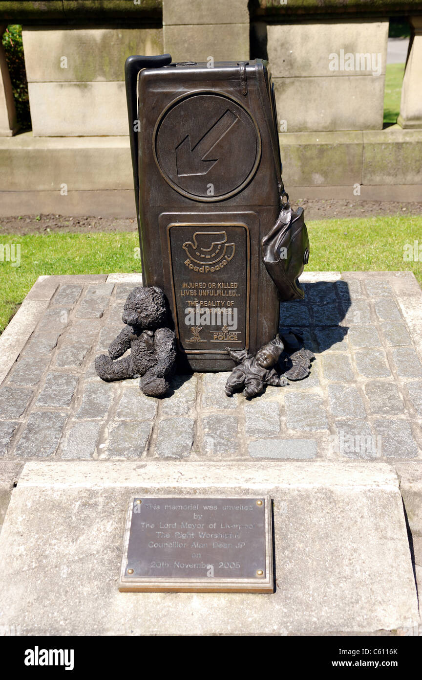 Road Peace memorial, St John's Gardens, Liverpool, Merseyside, England ...