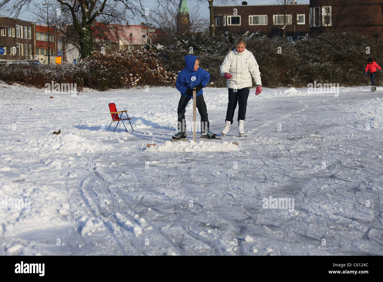 Dutch winter ice skating ice hi-res stock photography and images - Alamy