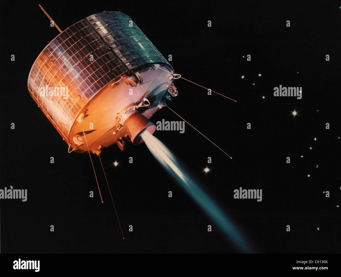 Syncom, the First Geosynchronous Satellite, that is, it orbited at the ...