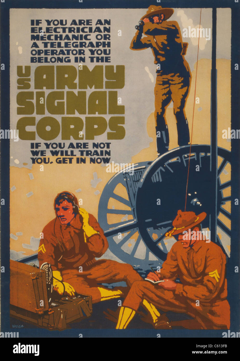 U s military telegraph corps High Resolution Stock Photography and ...