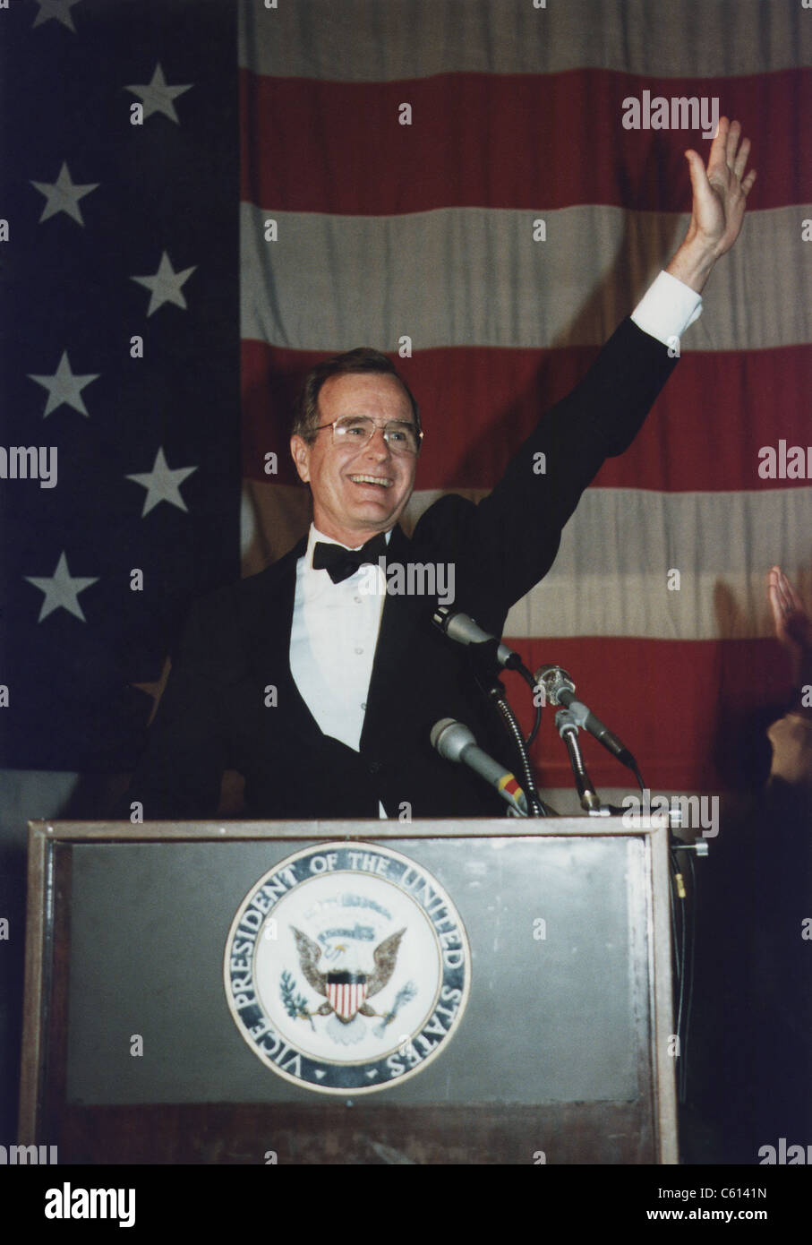Vice President Bush addresses the Young Republicans early in the 1984 ...