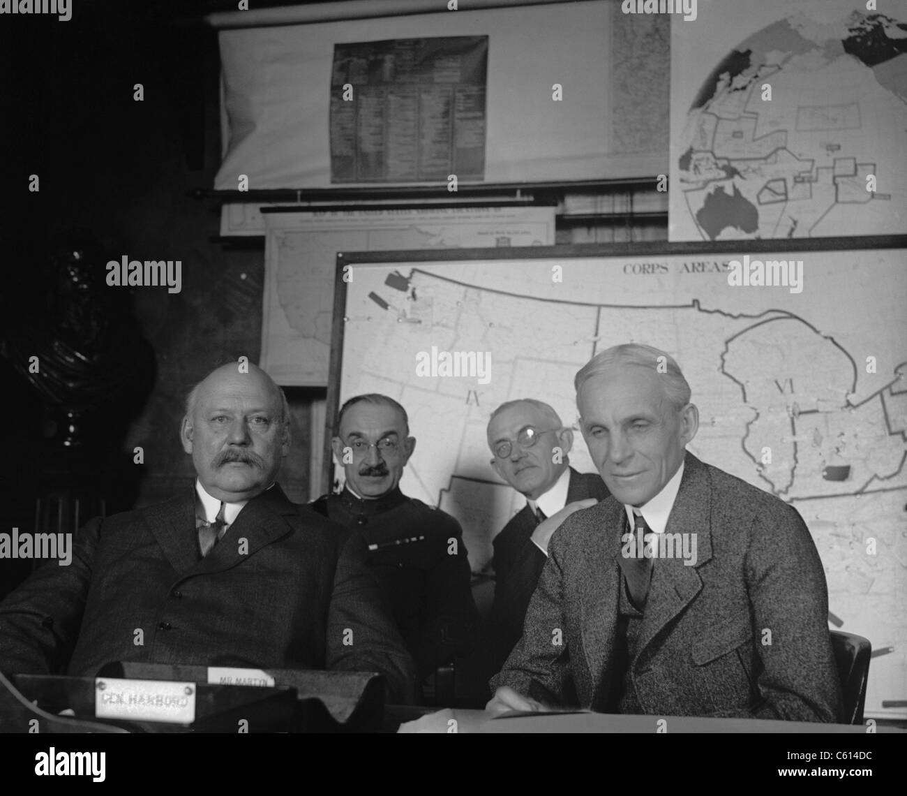 Auto magnate Henry Ford with John Weeks Secretary of War. January 10 ...