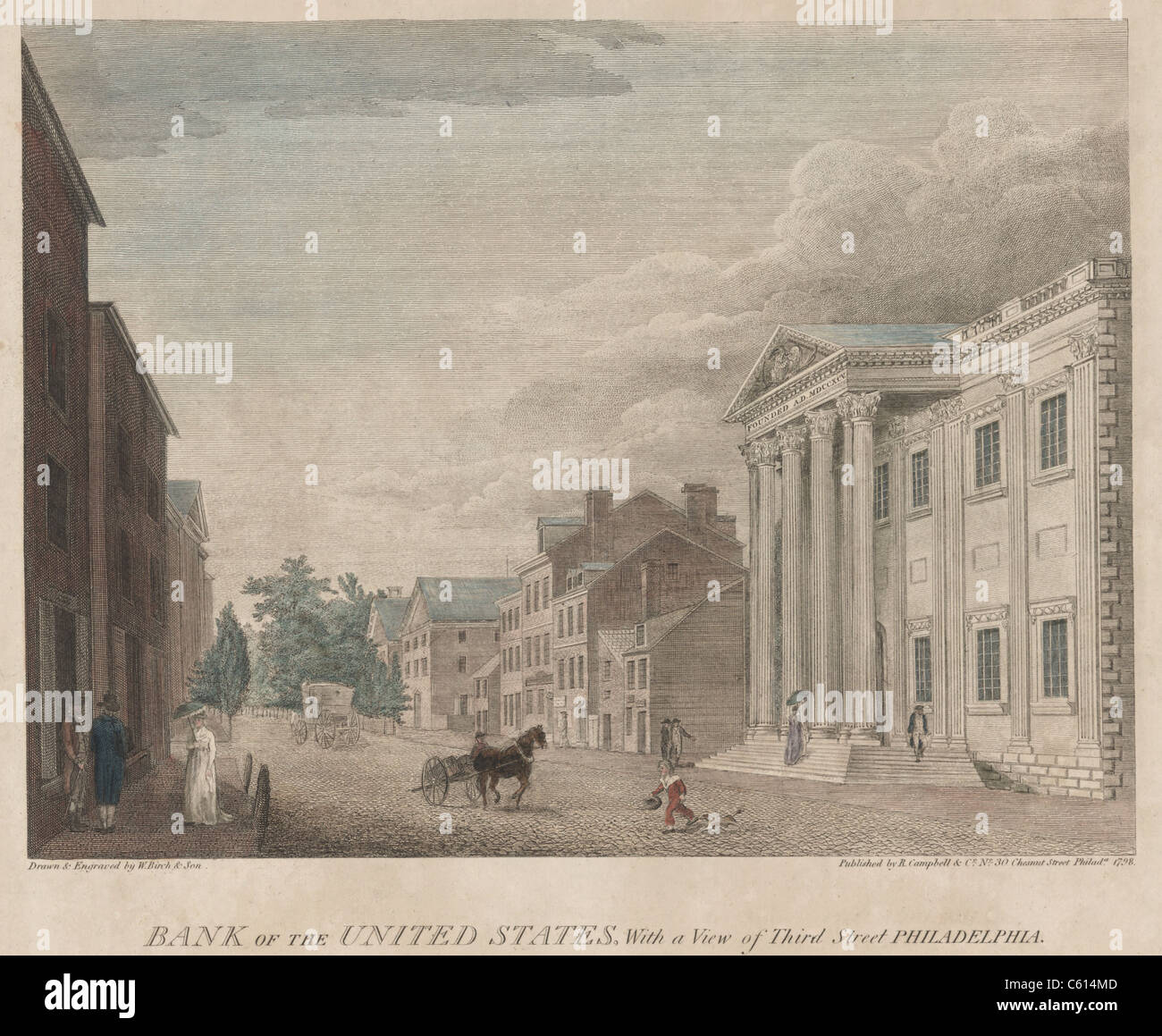 First Bank of the United States on Third Street Philadelphia was ...