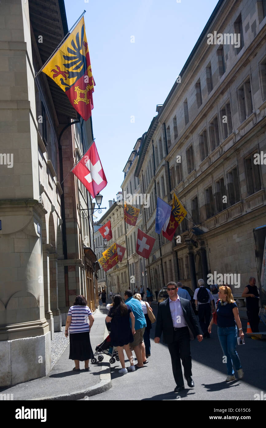 Flags of swiss cantons hi-res stock photography and images - Alamy