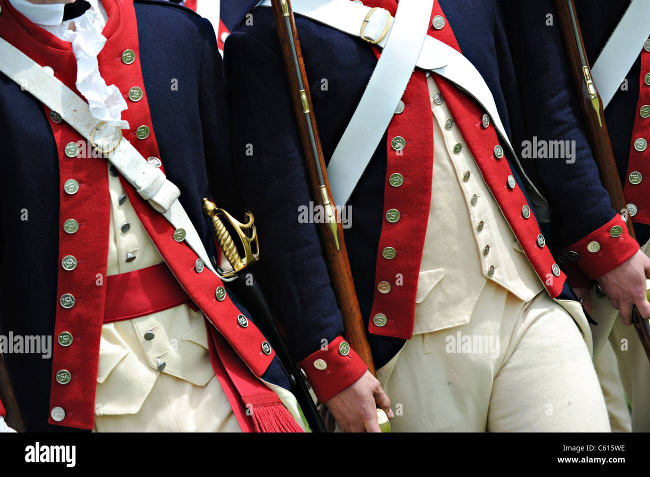 US Army Old Guard Fife and Drum Corps perform at the Summerall Field ...