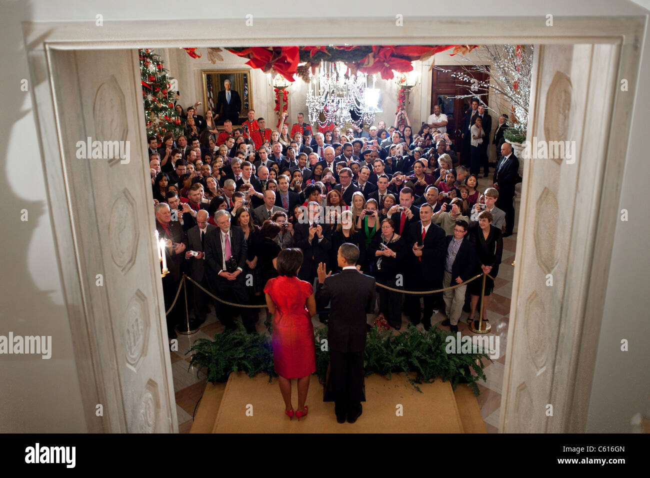 Grand foyer white house hi-res stock photography and images - Alamy