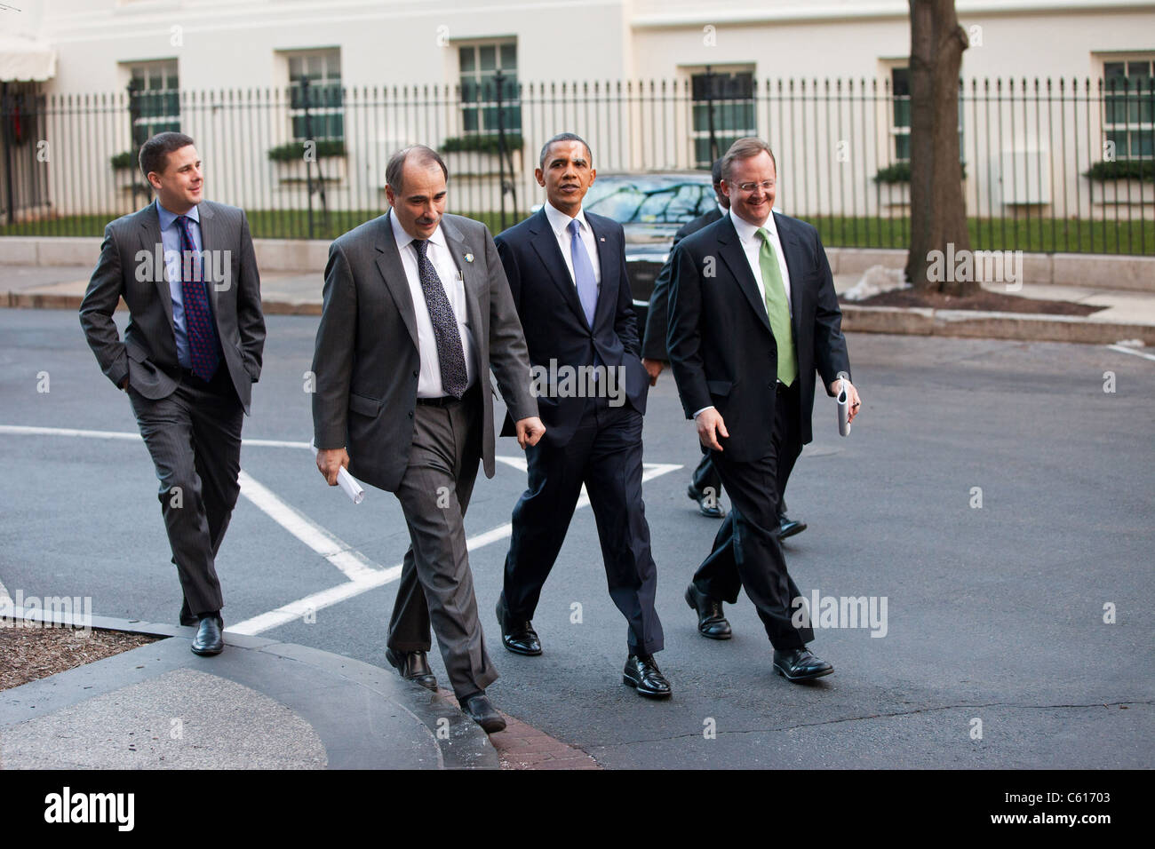 President Obama Communications Director Dan Pfeiffer David Axelrod and ...