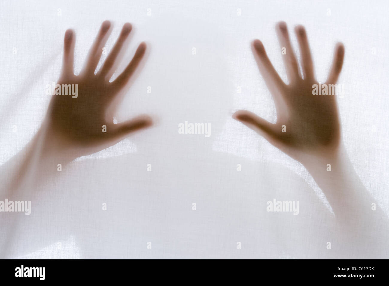 Hand silhouette trapped hi-res stock photography and images - Alamy