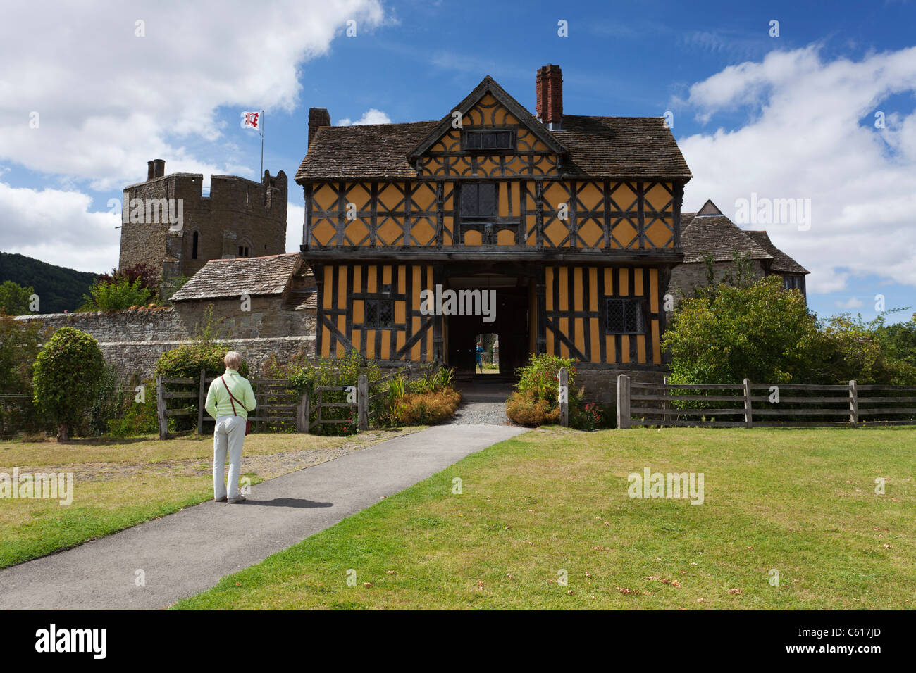 The beautiful Stokesay castle in Shropshire. One of the finest and best ...