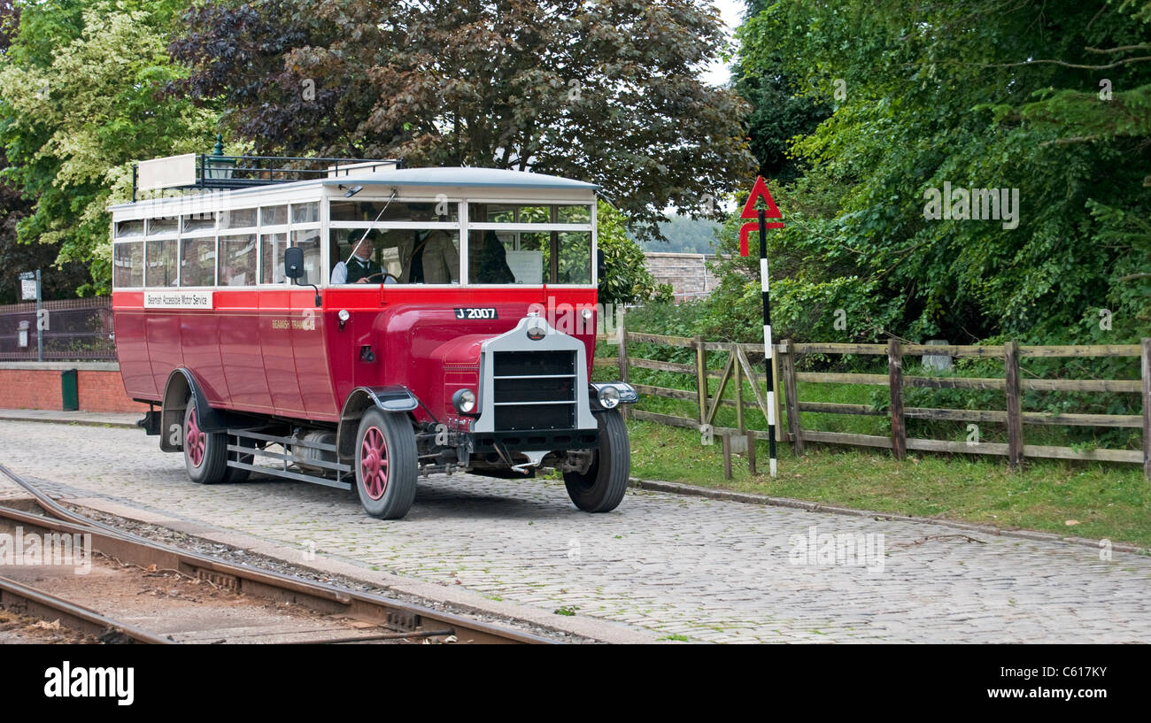 Old Red Single Decker Bus High Resolution Stock Photography and Images - Alamy