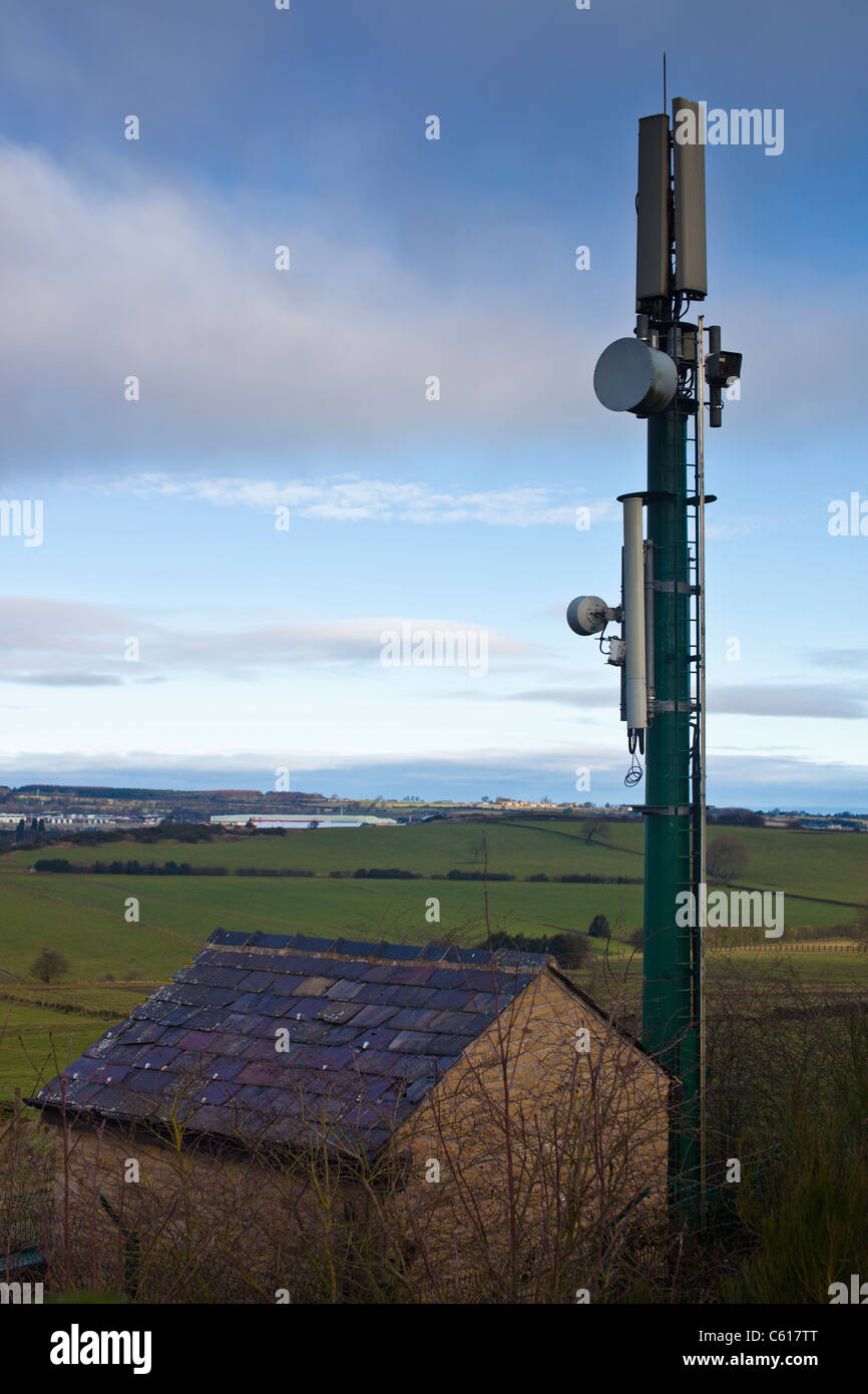 Rural mobile phone mast Stock Photo - Alamy