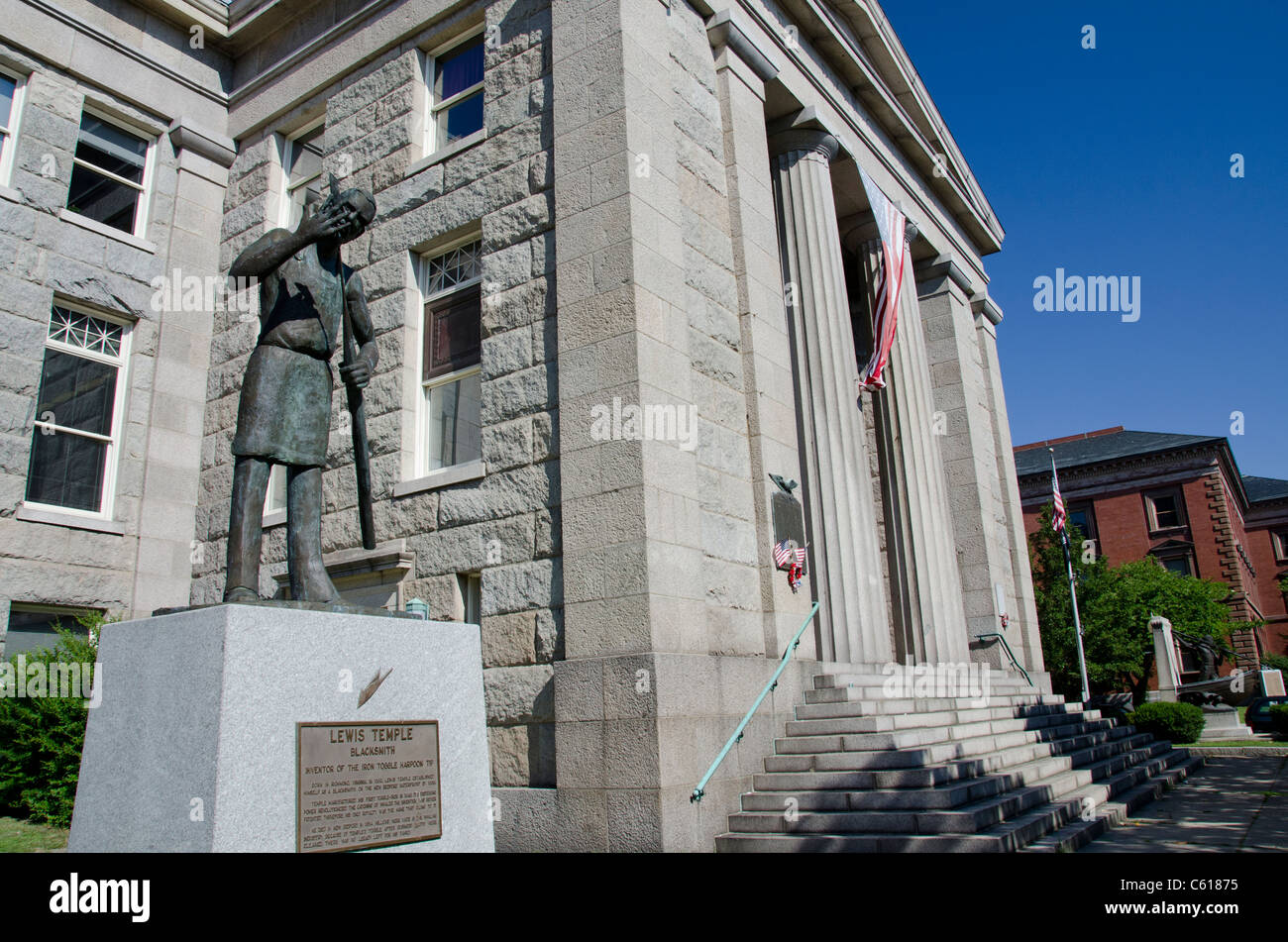Massachusetts, New Bedford. New Bedford Free Public Library Stock Photo ...