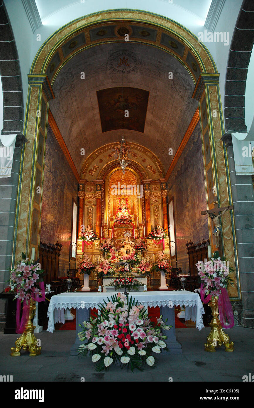The church in the parish of Ponta Garça during the Nossa Senhora da ...