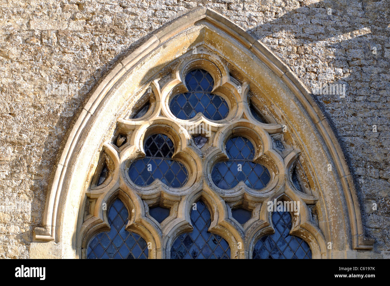 Window tracery, St. Mary the Virgin Church, Great Milton, Oxfordshire ...