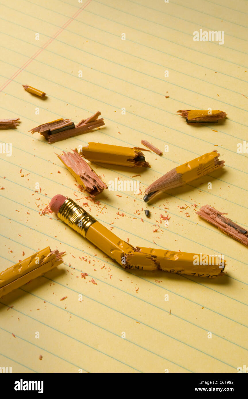 Broken pencils hi-res stock photography and images - Alamy