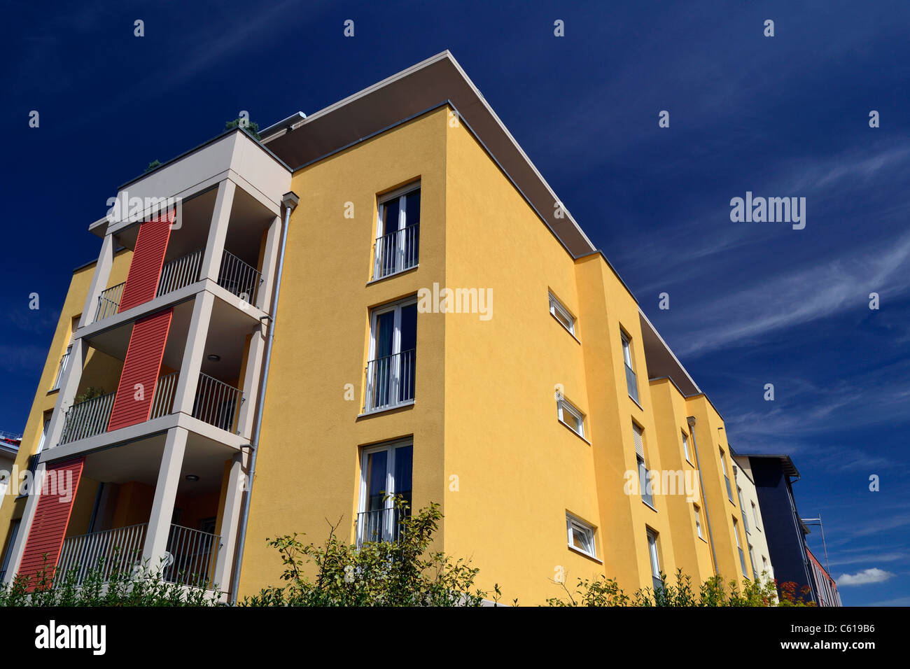 Modern architecture in Rieselfeld, Freiburg Stock Photo - Alamy