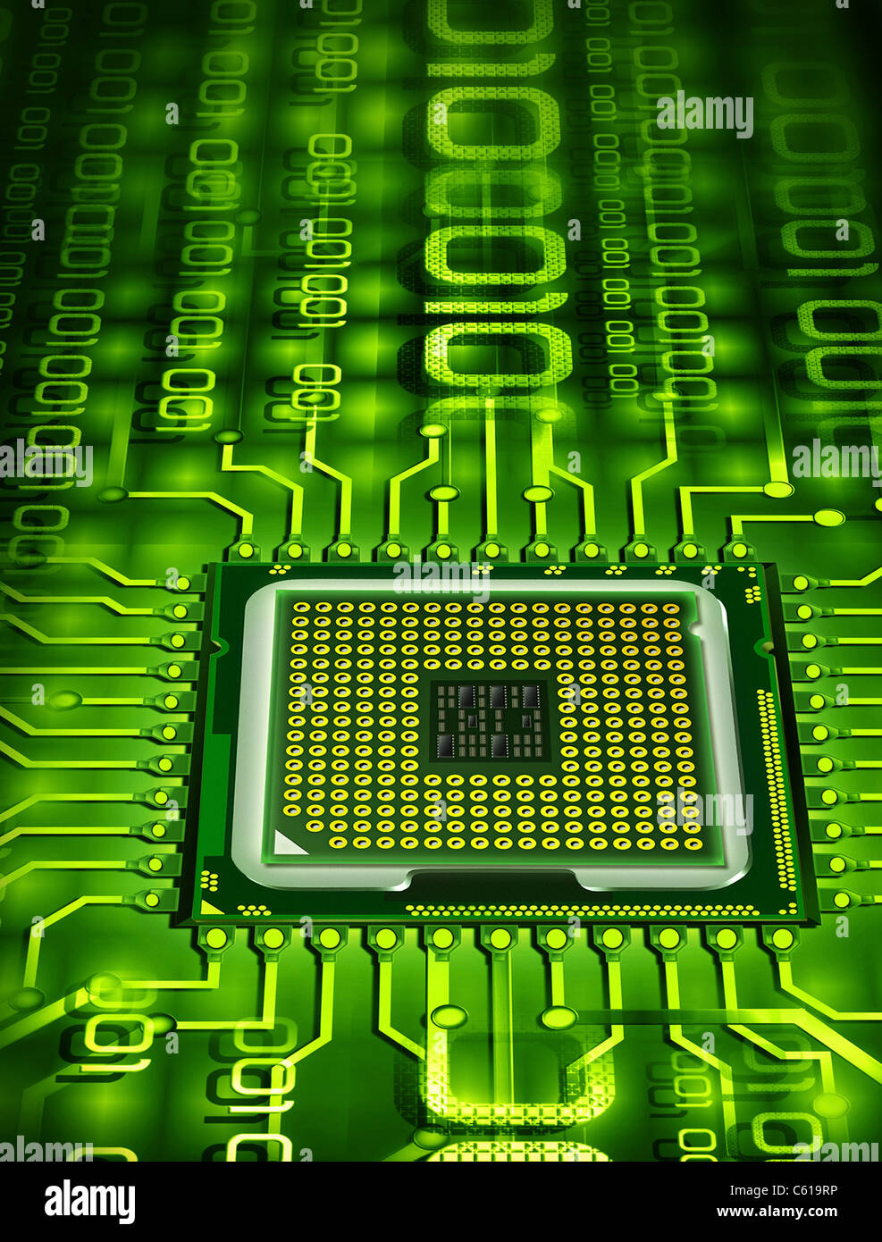 motherboard with processor Stock Photo - Alamy