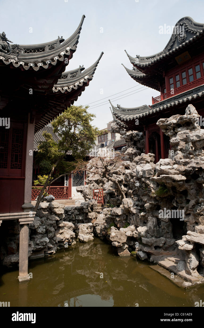 A Chinese Rockery in Yuyuan Gardens in Shanghai, China Stock Photo - Alamy