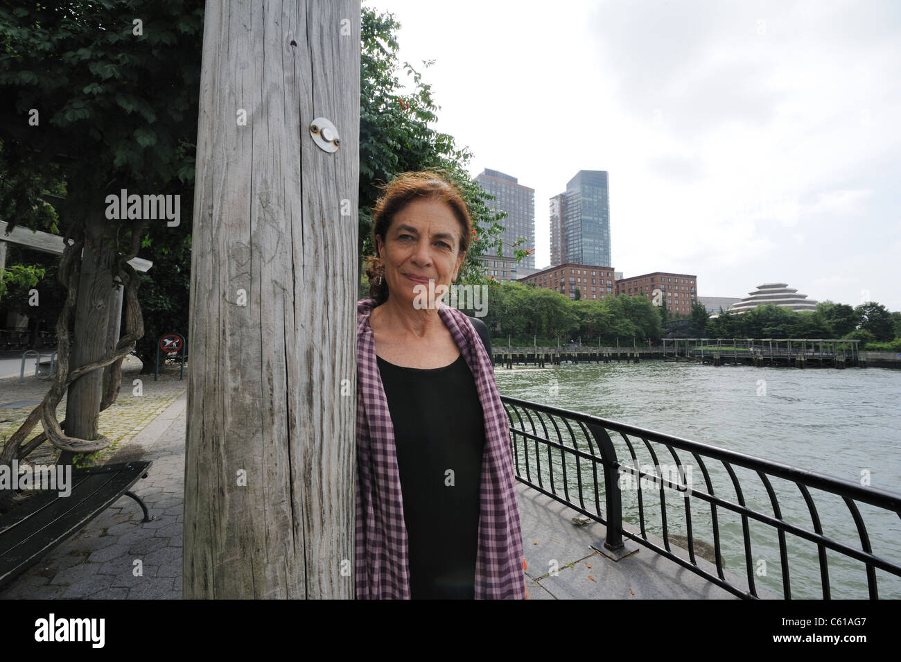 Mary Miss, the chief designer of South Cove in Battery Park City ...