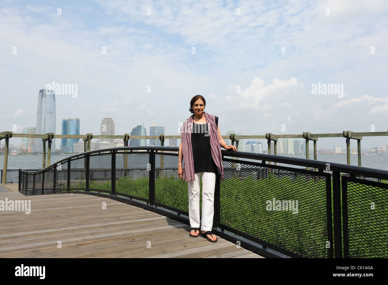 Mary Miss at South Cove in Battery Park City. Miss was the lead ...