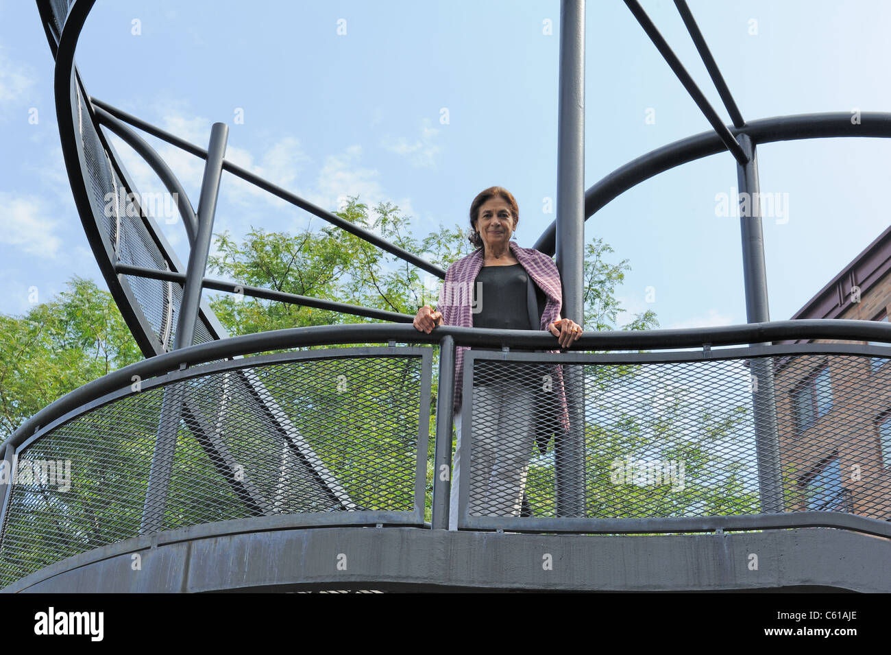 Mary Miss at South Cove in Battery Park City. Miss was the lead ...