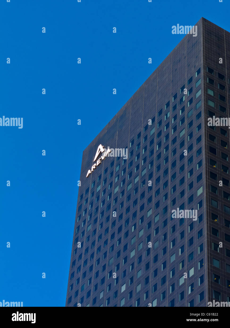 Bright day sunny areva corporate headquarters building hi-res stock ...