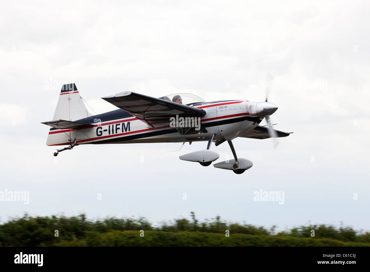 Edge 360 G-IIFM on final approach to land at Wickenby Airfield Stock ...