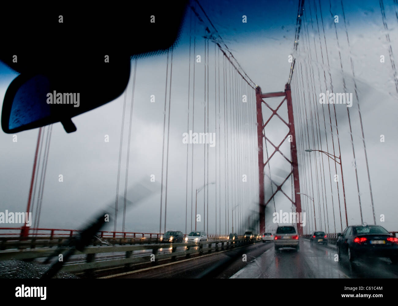 Lisbon rain portugal storm wet hi-res stock photography and images - Alamy