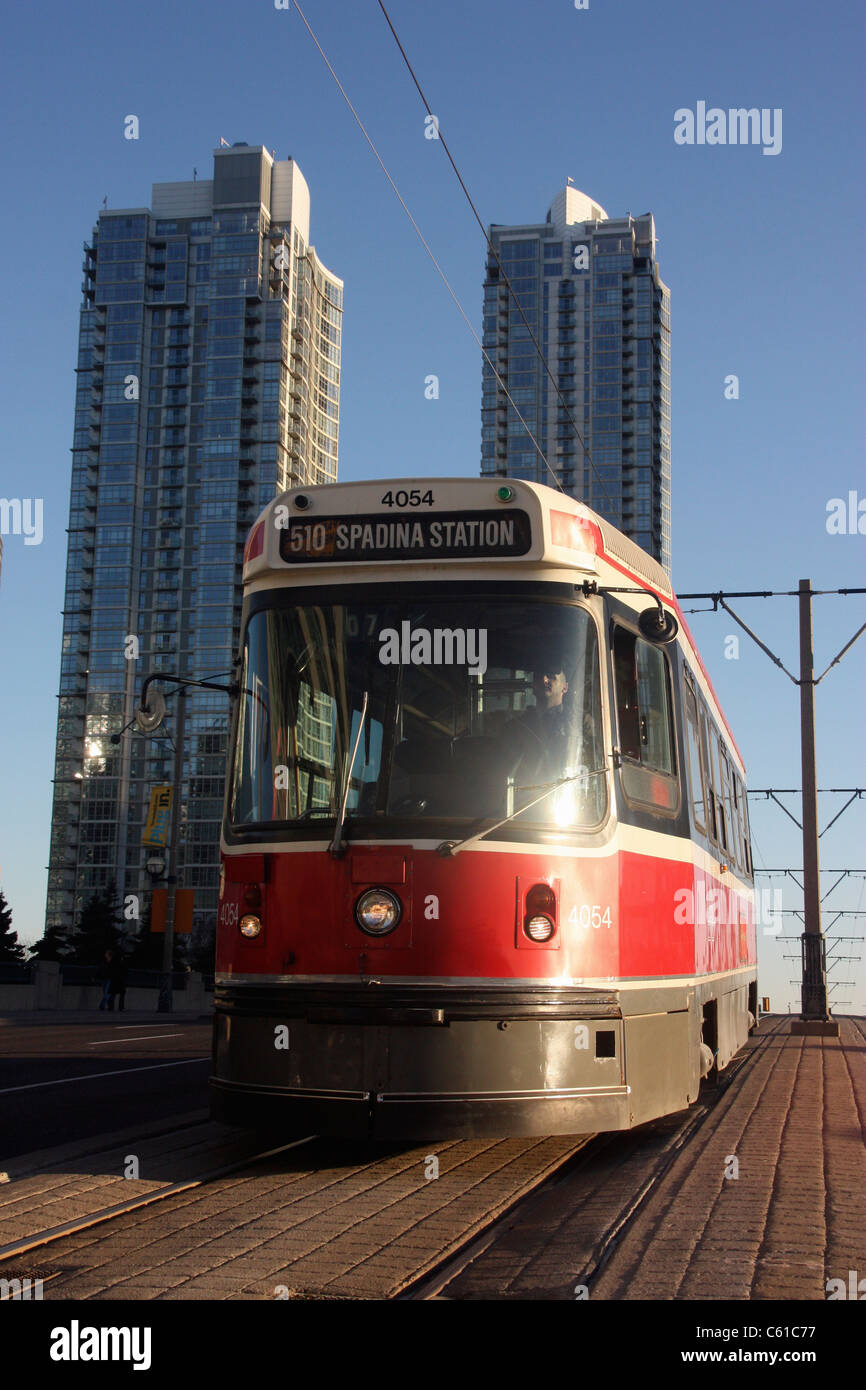 Tramcar of Toronto Transit Commission TTC from lakeside Central Toronto ...