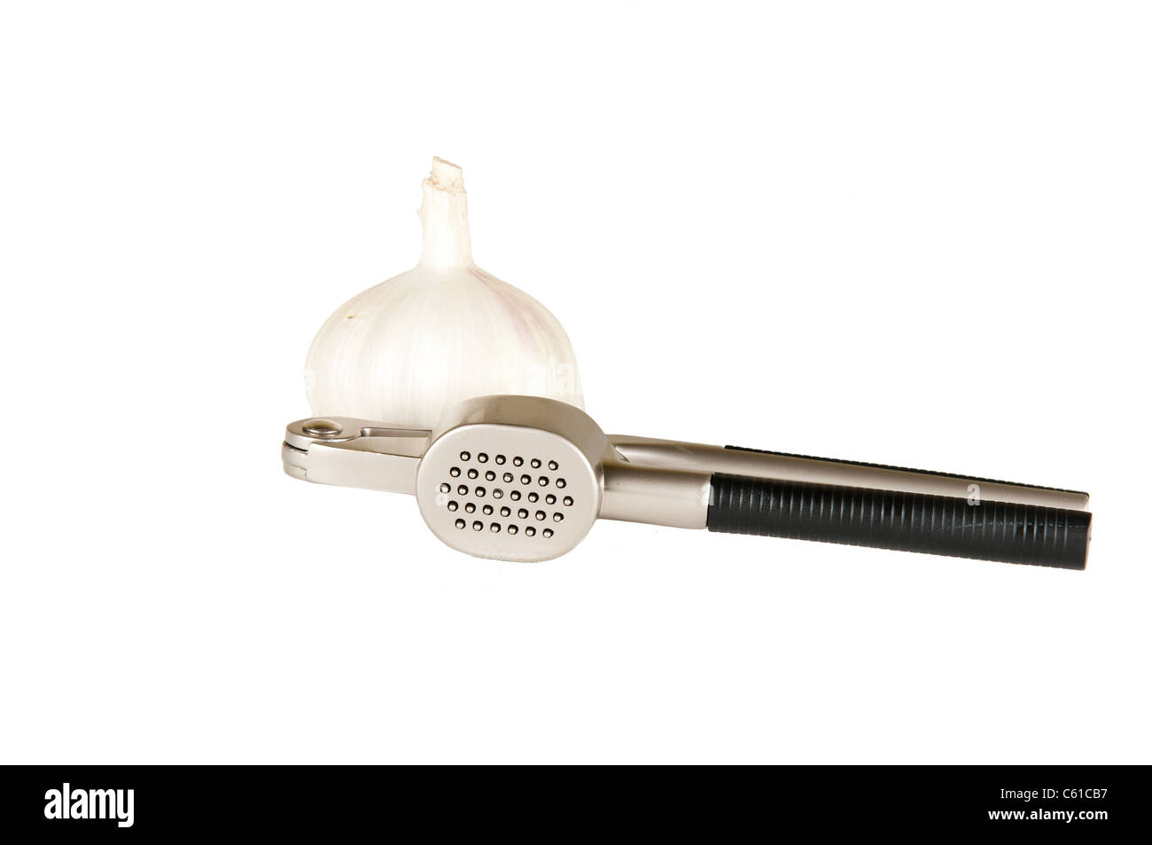 Garlic isolated press hi-res stock photography and images - Alamy