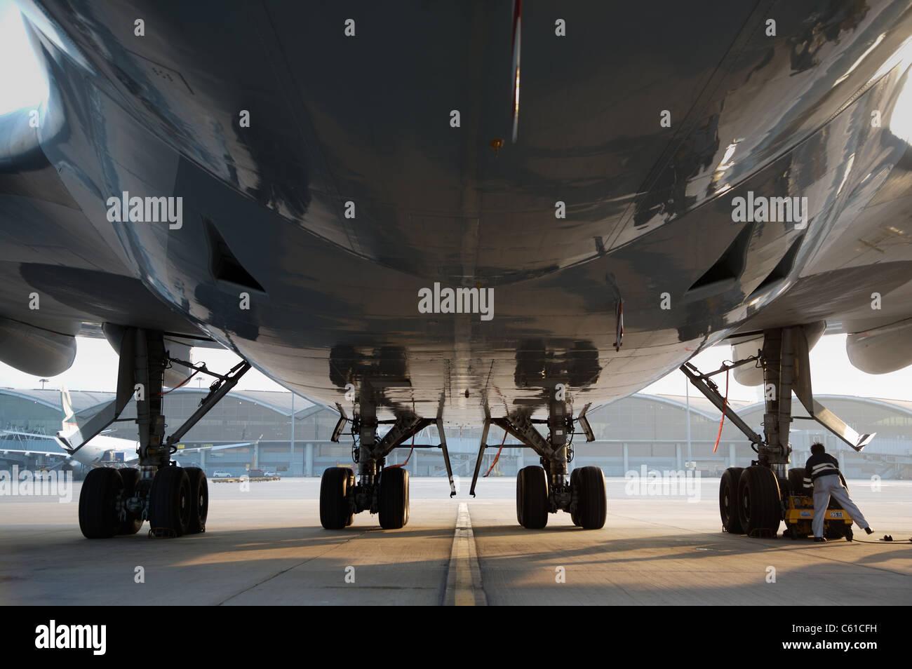 Plane undercarriage wheels wheel airplane aeroplane Stock Photo - Alamy