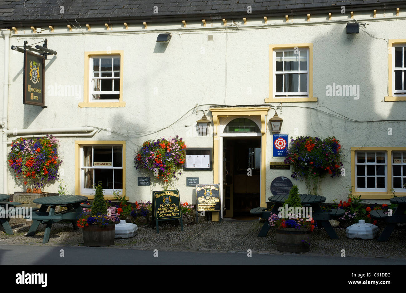 The Cavendish Arms, pub and restaurant, in the village of Cartmel ...