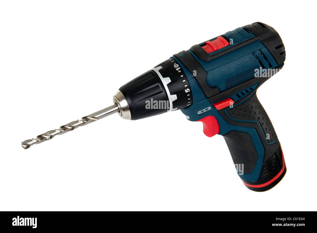 Cordless power tools, isolated on a white background Stock Photo - Alamy